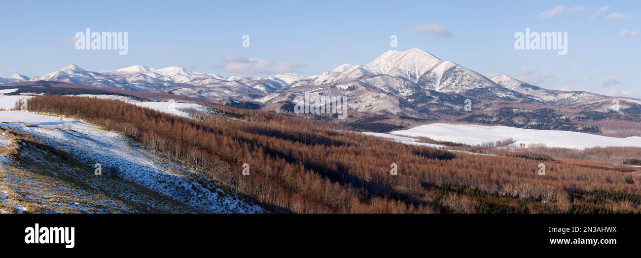 Landscape and Mountain Range, Mount Shari, Shiretoko Peninsula ...