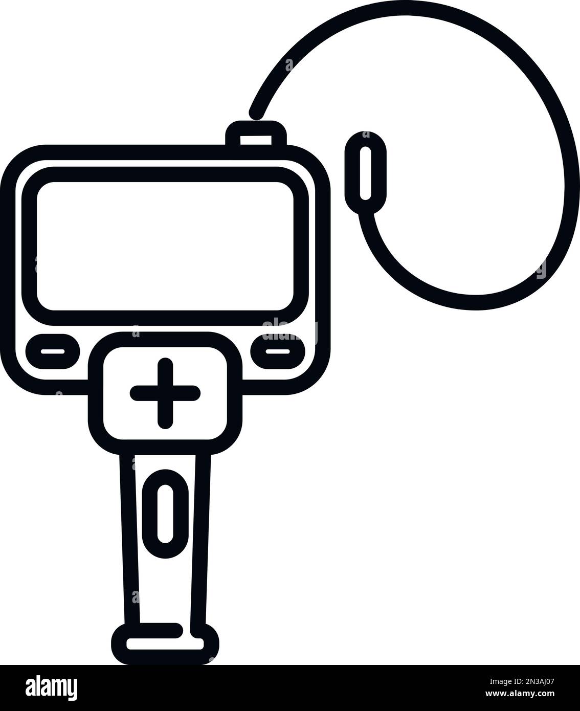 Endoscope camera icon outline vector. Medical inspection. Medicine ...