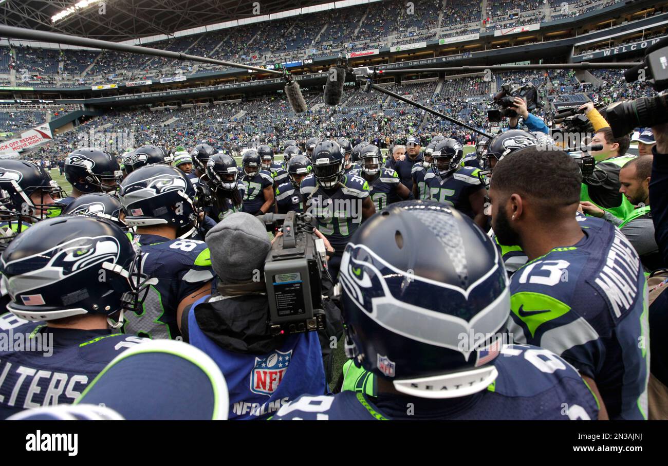 Seattle Seahawks strong safety Kam Chancellor (31) stands in the center ...