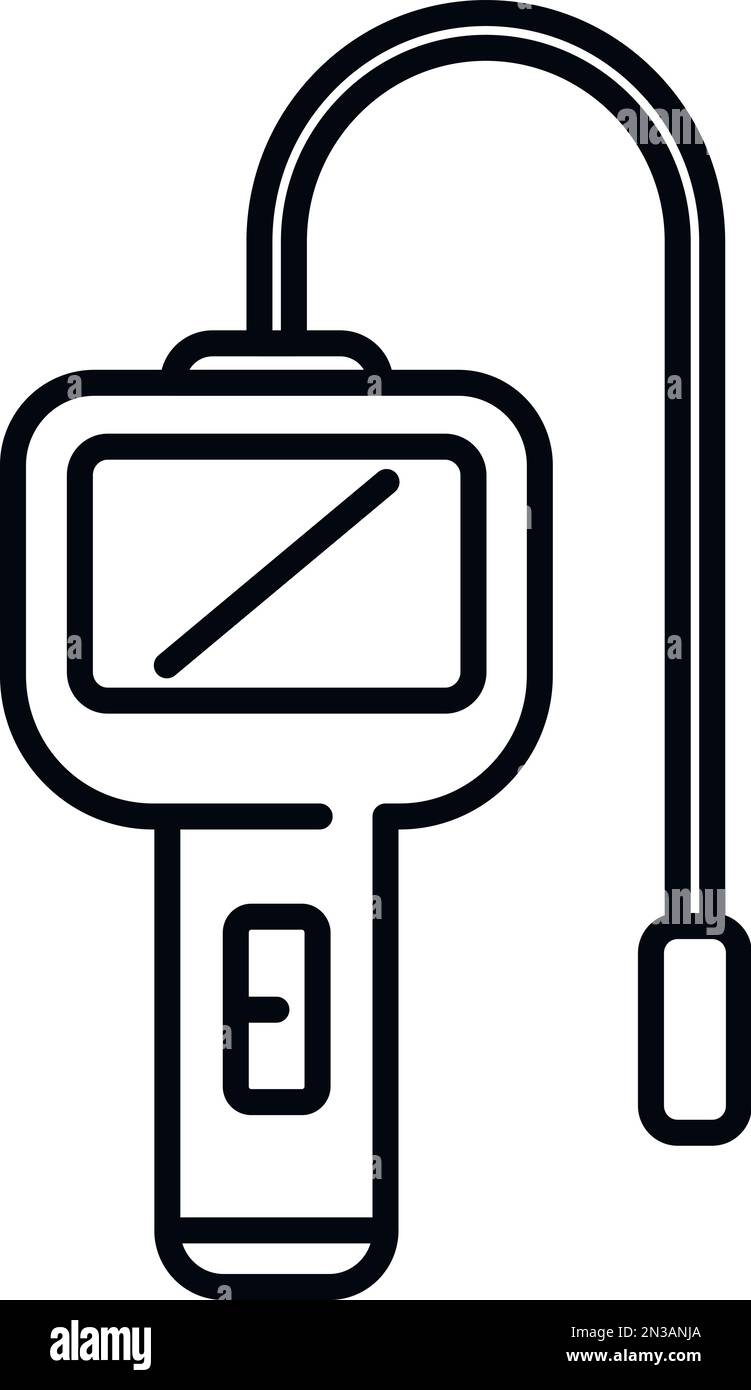 Medicine endoscope icon outline vector. Medical camera. Health hospital ...