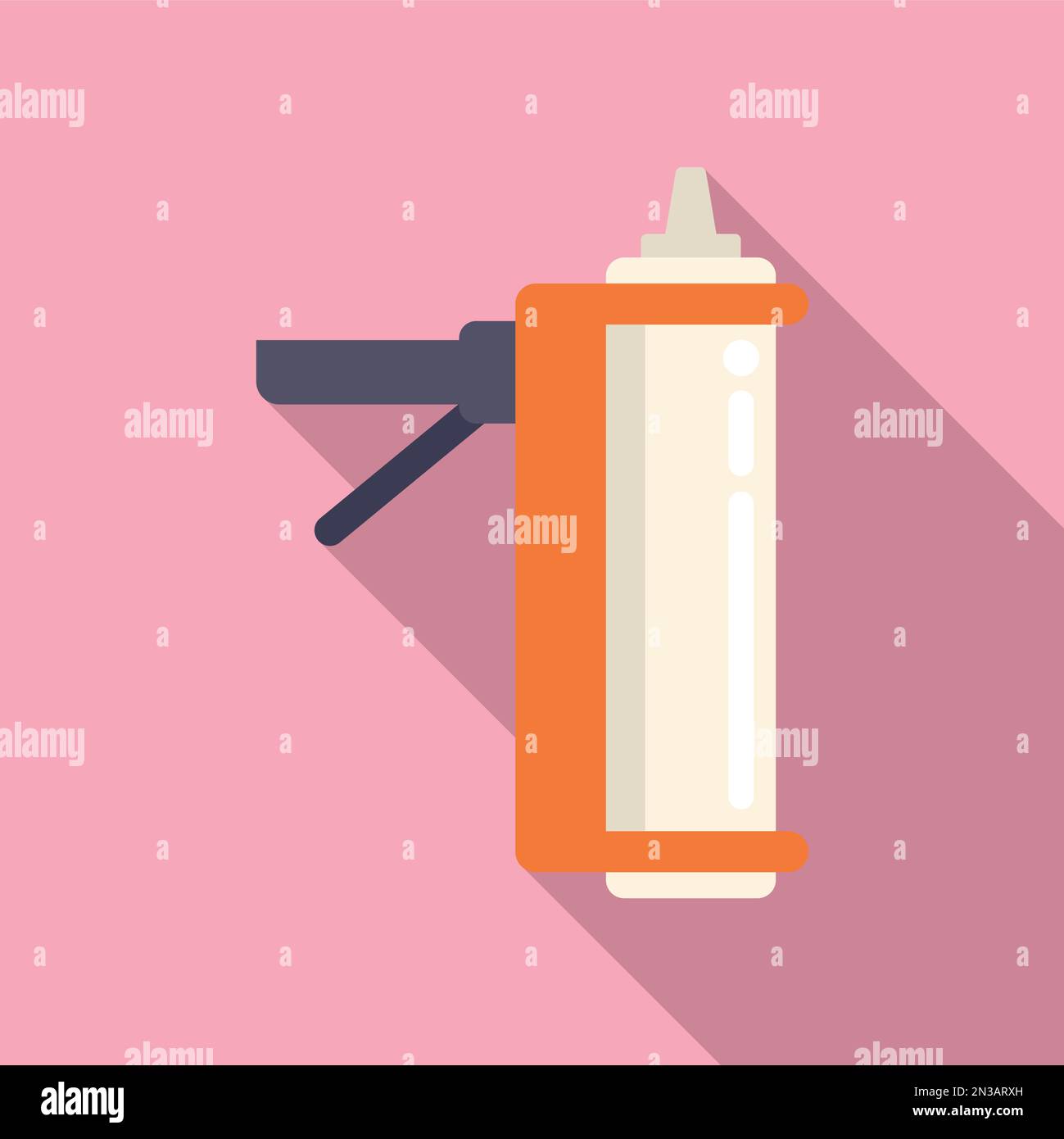Silicone tube icon flat vector. Sealant glue. Construction home Stock Vector Image & Art - Alamy