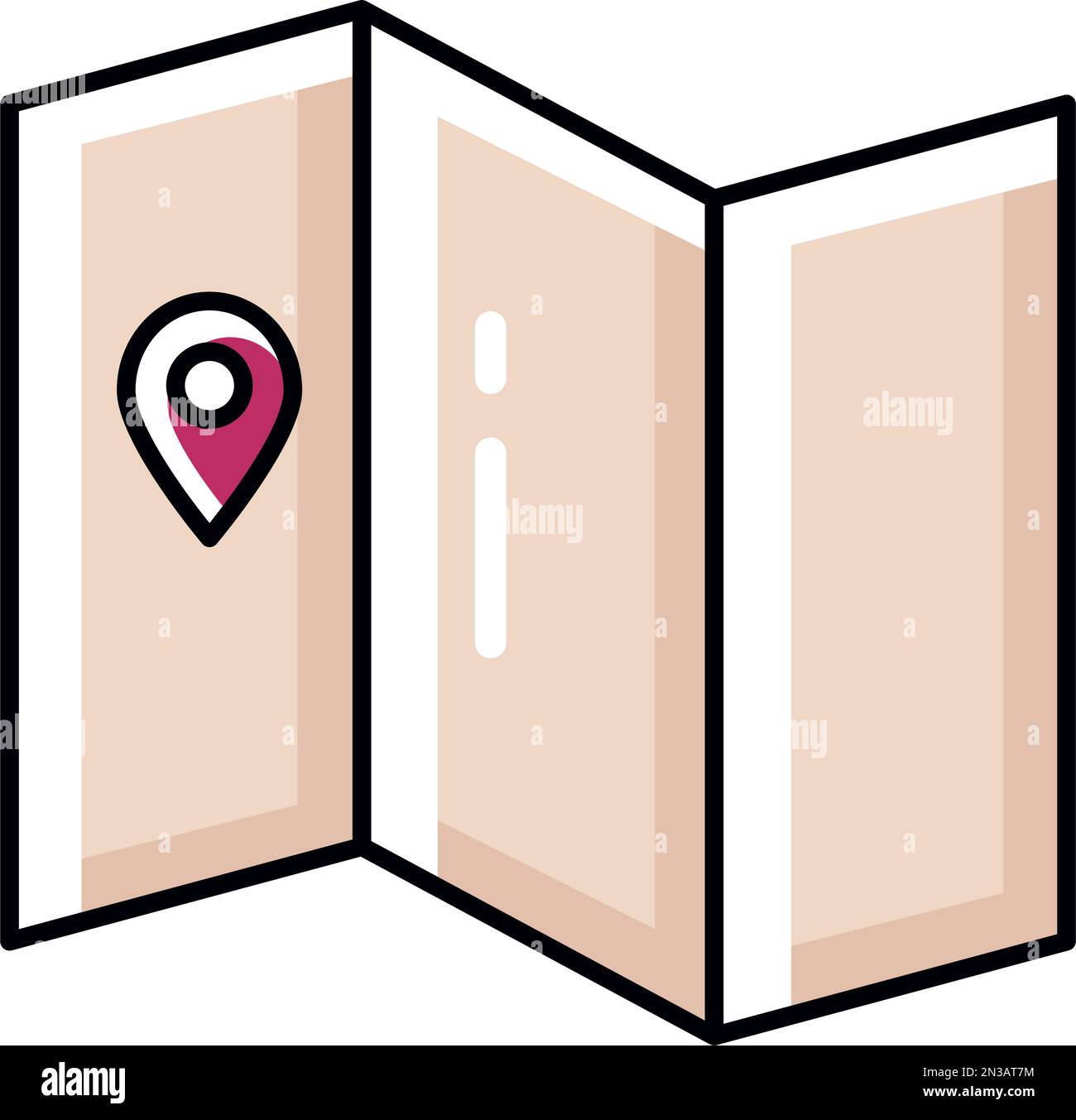 paper map guide Stock Vector Image & Art - Alamy