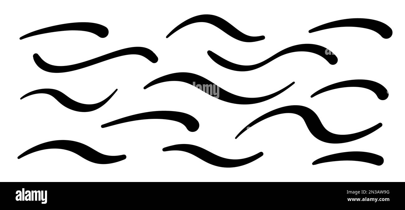 Underline swoosh curve brush collection. Swashs line, swish stroke ...