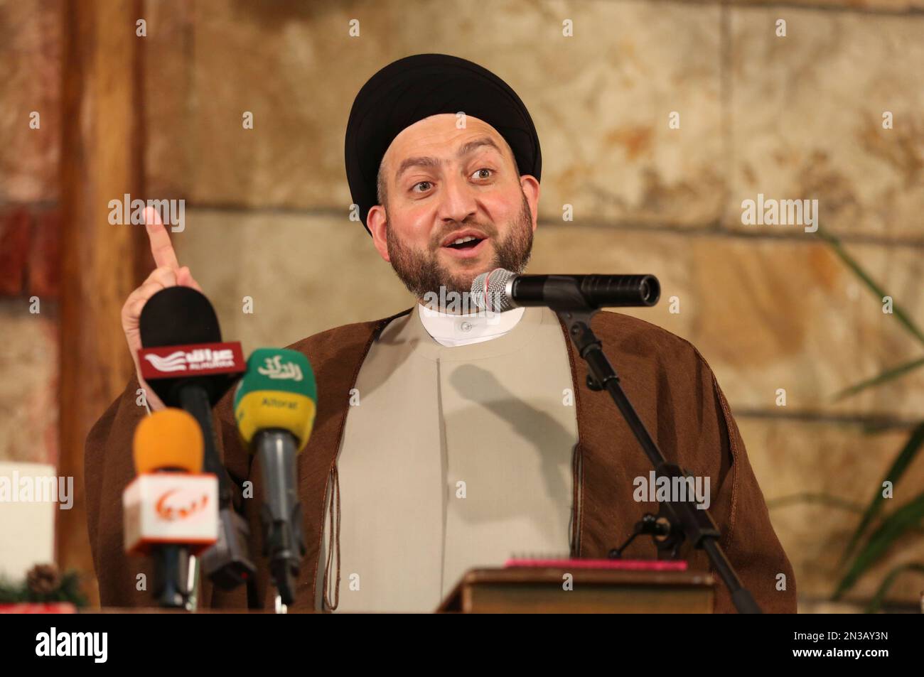 Ammar al-Hakim, leader of the Supreme Islamic Iraqi Council, speaks ...