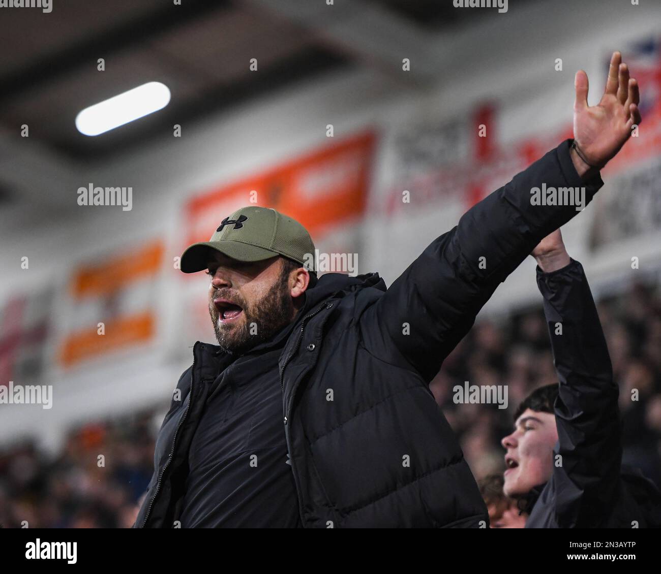Blackpool fan during the Sky Bet Championship match Blackpool vs ...