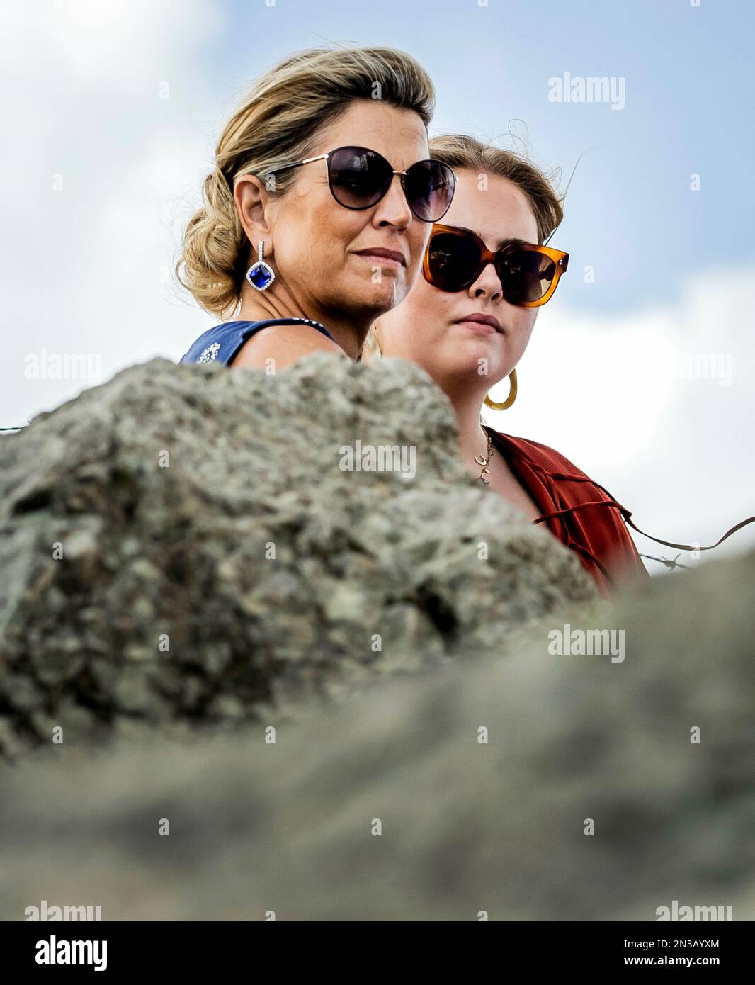 Queen Maxima and Princess Amalia of The Netherlands at St. Peters Hill ...