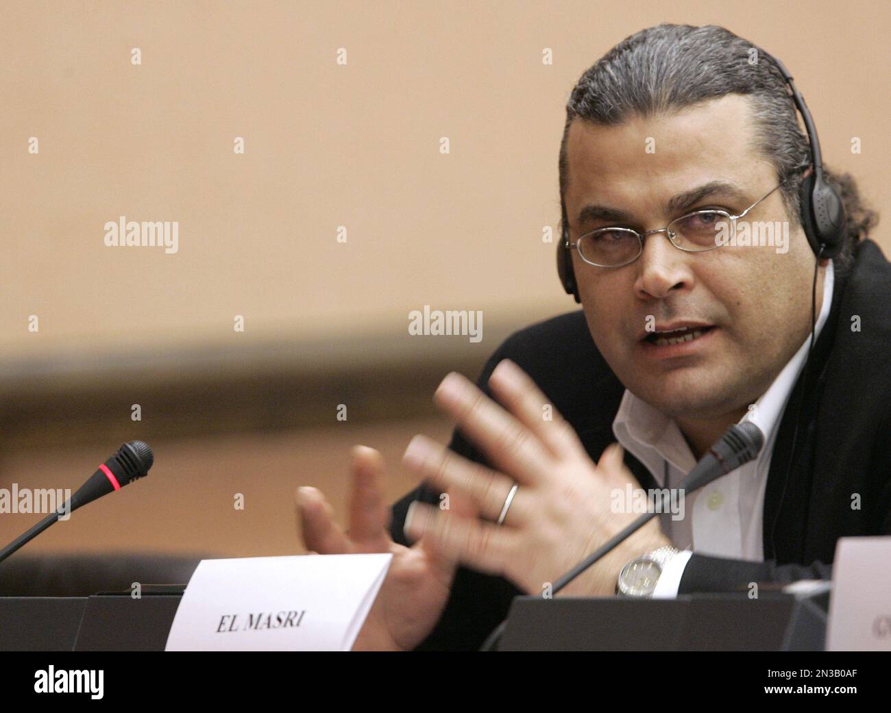 FILE - This March 13, 2006, file photo shows Khalid al-Masri who says ...