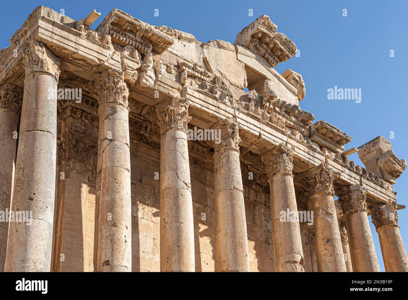 Temple of Bacchus, Baalbek, Lebanon Stock Photo - Alamy