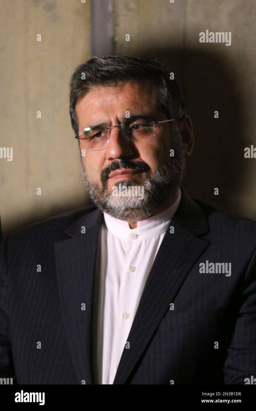 Tehran, Tehran, Iran. 7th Feb, 2023. Iranian Minister of Culture and ...