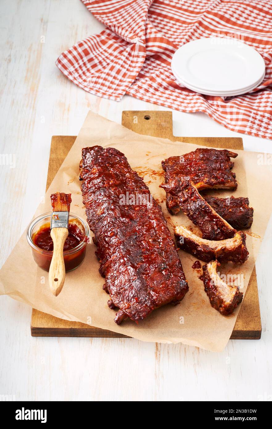 Bbq ribs cutout hi-res stock photography and images - Alamy