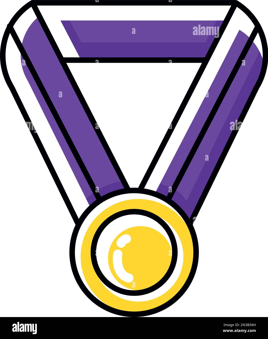 medal award hanging Stock Vector Image & Art - Alamy