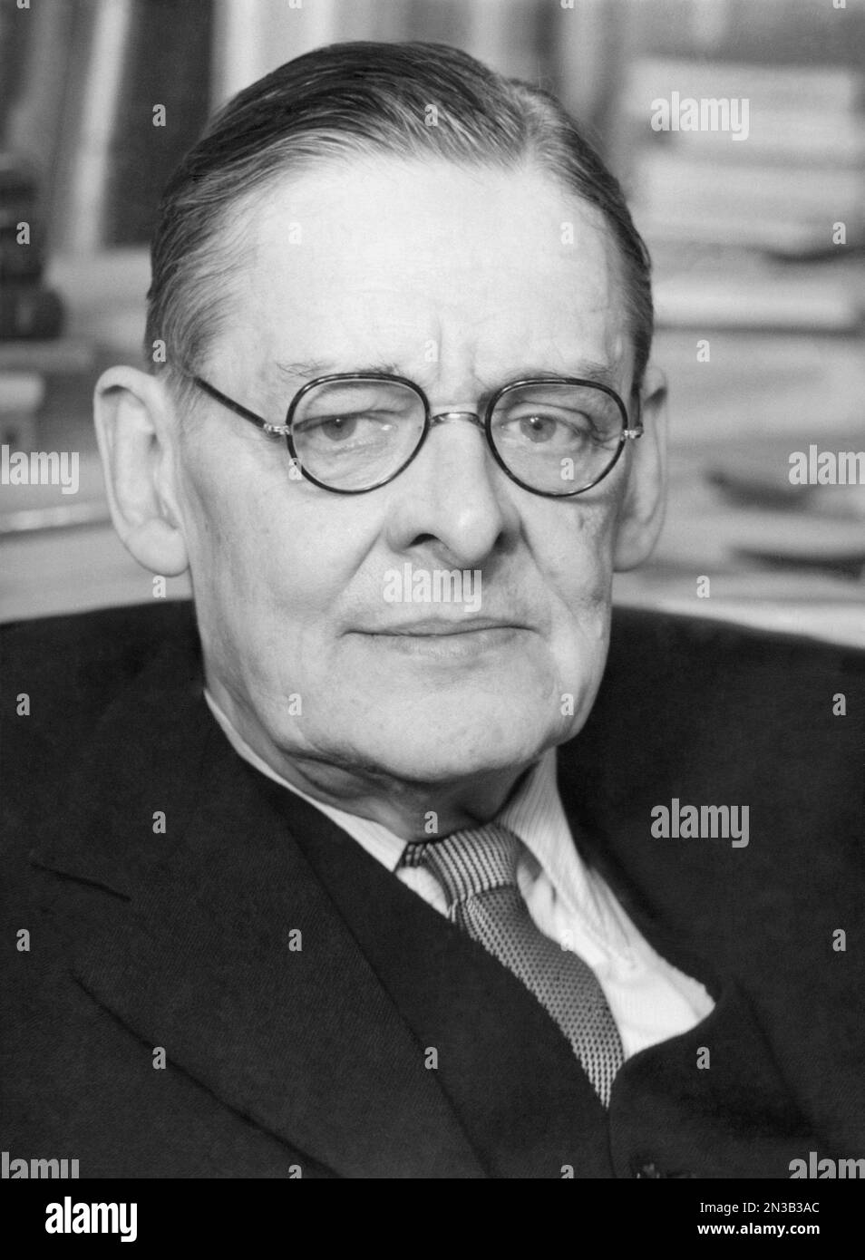 T.S. Eliot, author and playwright, pictured in London, England, on ...