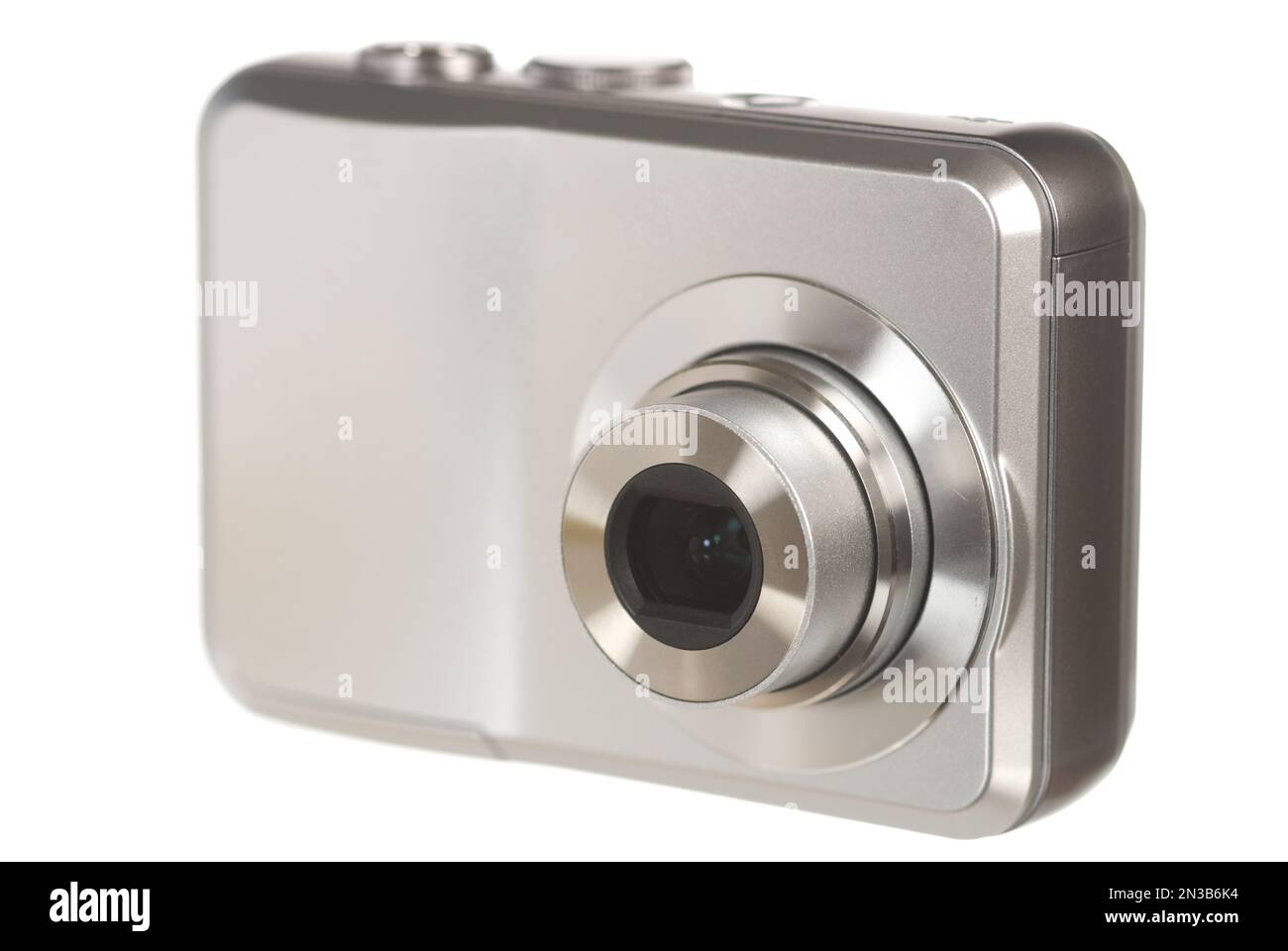 A compact digital camera isolated on white Stock Photo - Alamy