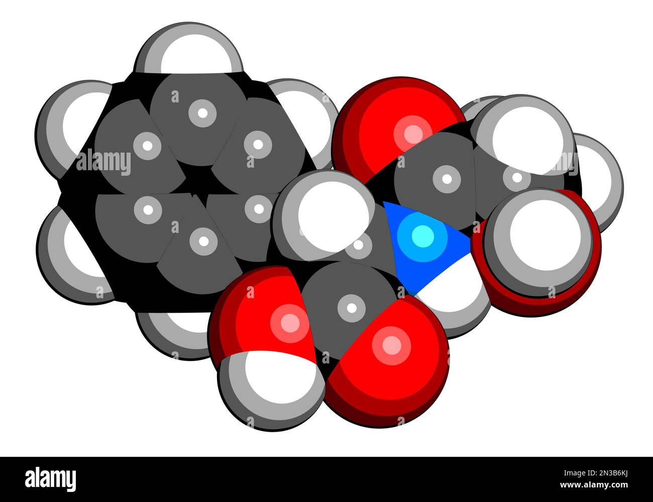 N-lactoyl phenylalanine (Lac-Phe) molecule. Formed in the body during ...