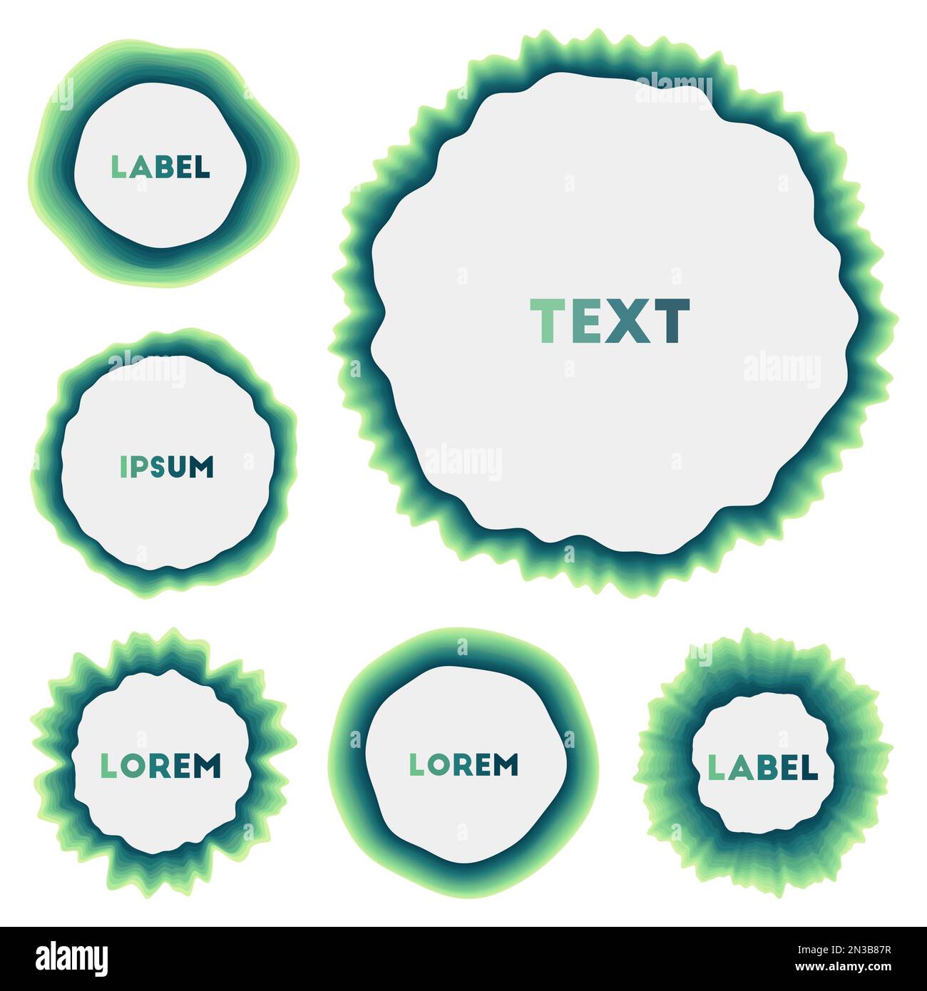 Round badges collection. Amazing circular backgrounds. Elegant vector ...