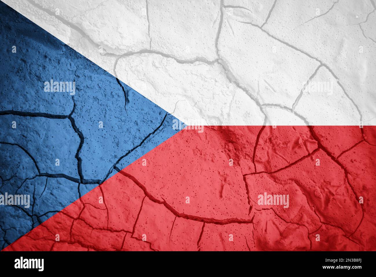 Flag of Czech republic. Czech republic symbol. Flag on the background ...