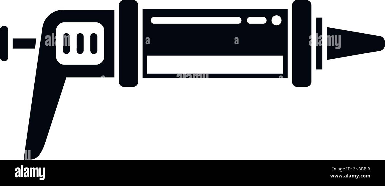 Bottle silicone caulk gun icon simple vector. Sealant tube. Glue ...