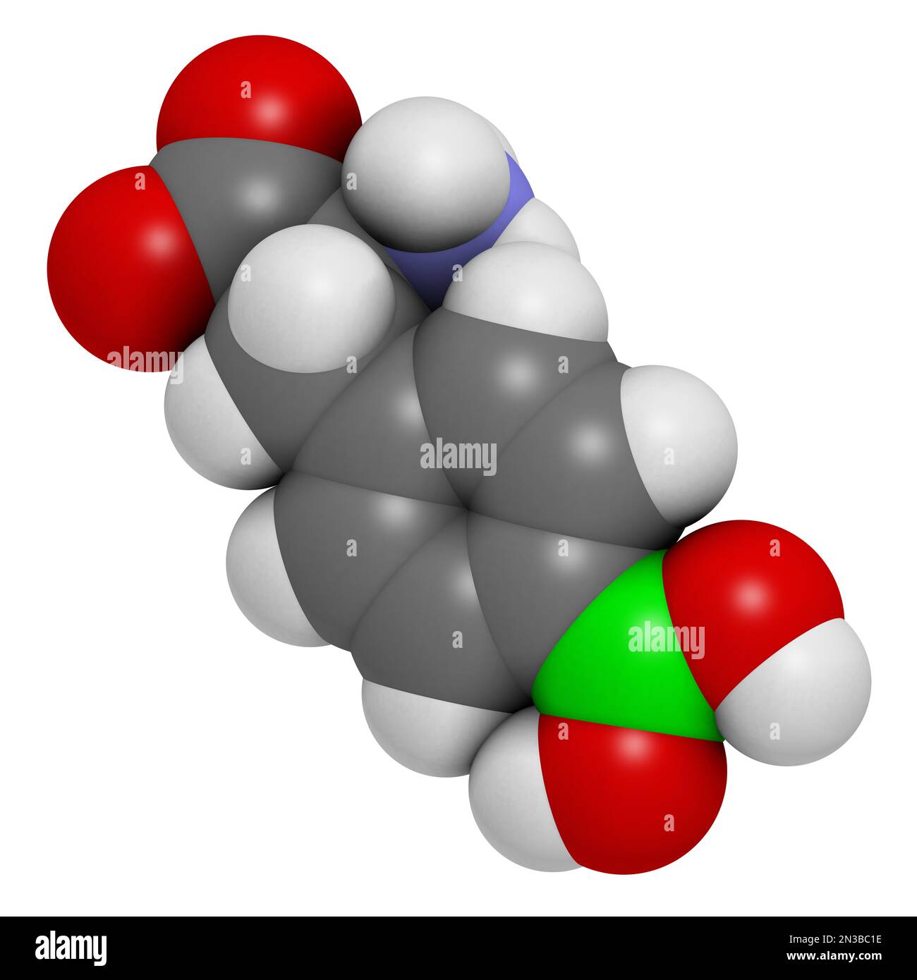 Borofalan (10B) drug molecule. Used in boron neutron capture therapy ...