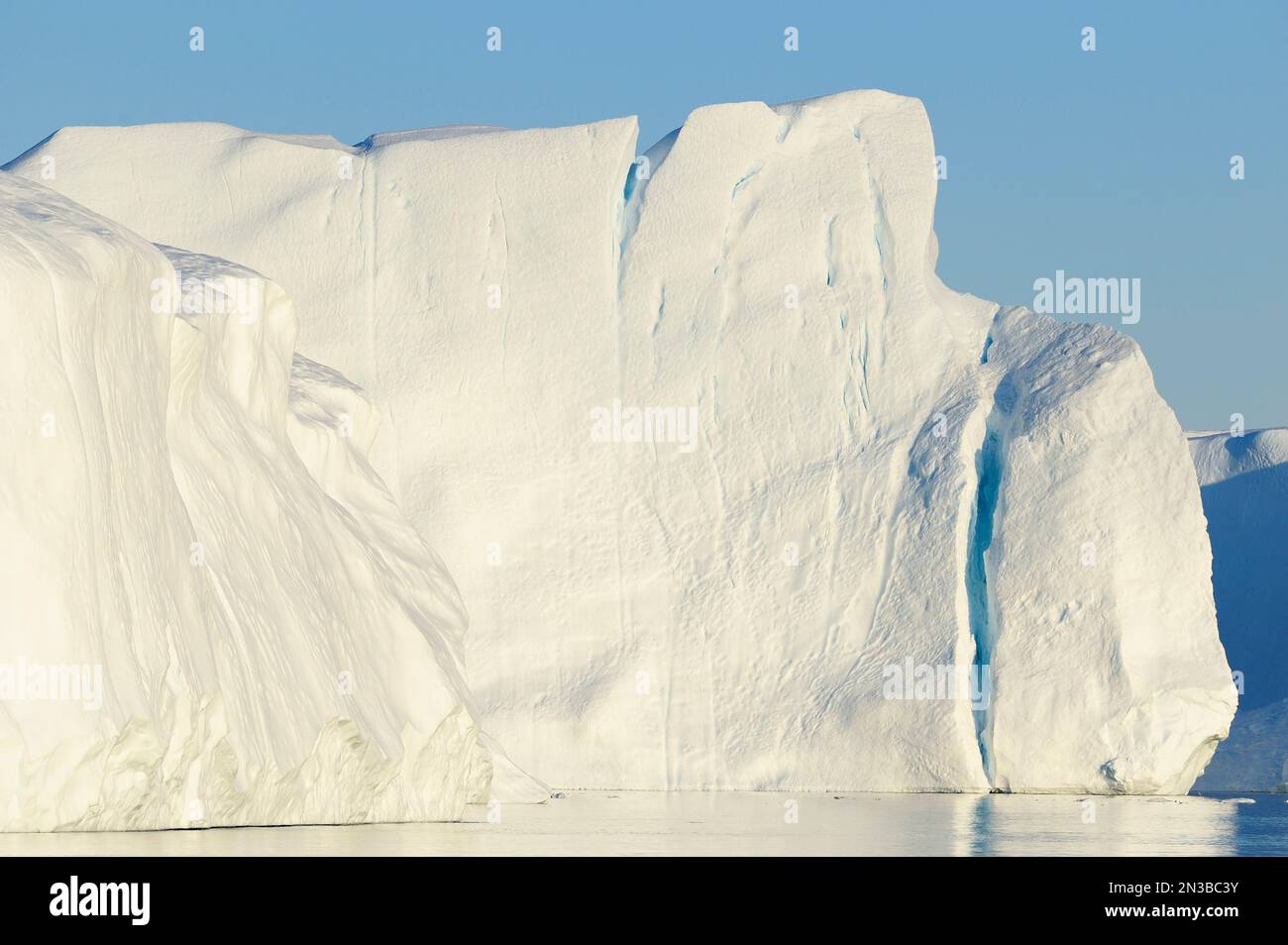 Icebergs at Ilulissat icefjord, Ilulissat, Icefjord, Disko Bay ...
