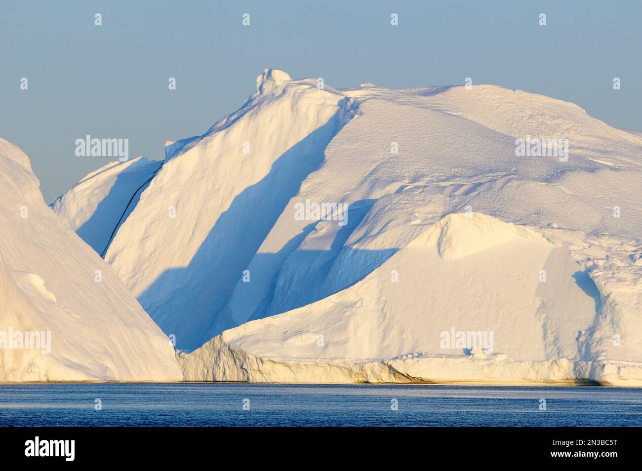 Icebergs at Ilulissat icefjord, Ilulissat, Icefjord, Disko Bay ...