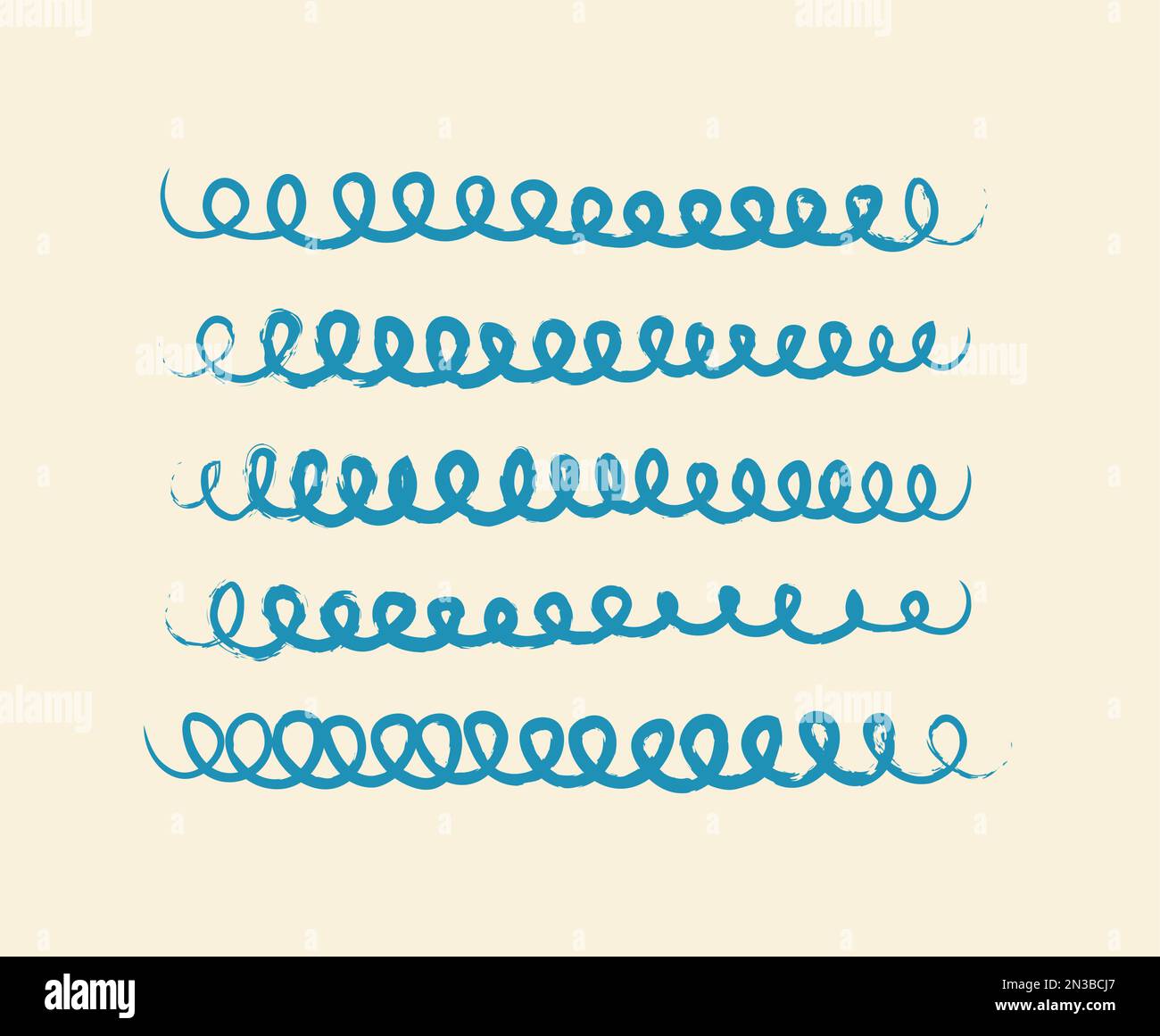 Blue sketch lines set Stock Vector Image & Art - Alamy