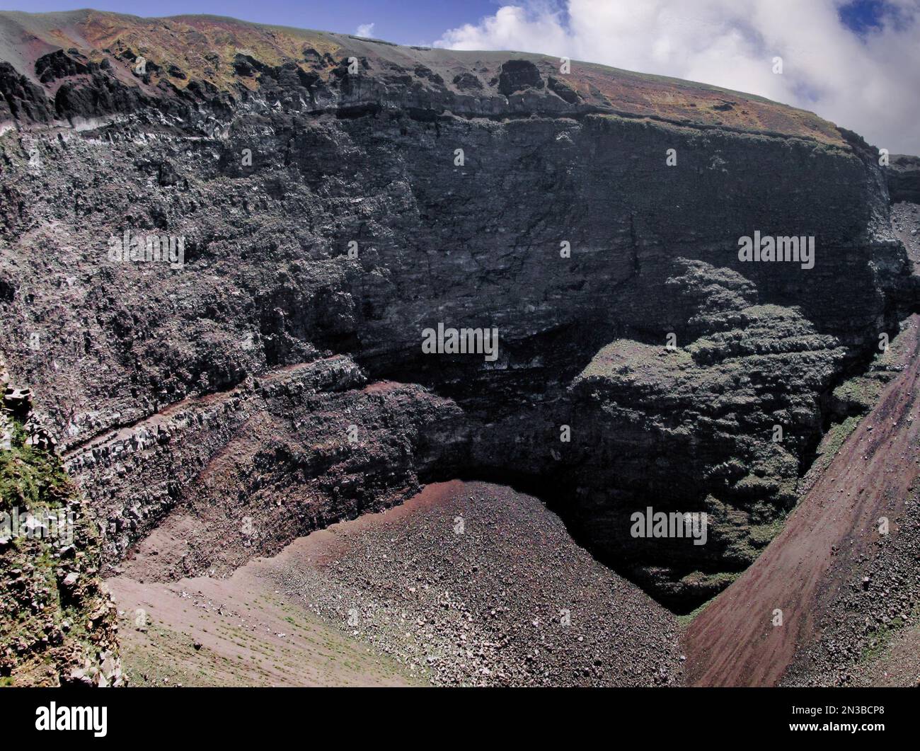 The Crater of Mount Vesuvius, Naples, Campania, Italy Stock Photo - Alamy