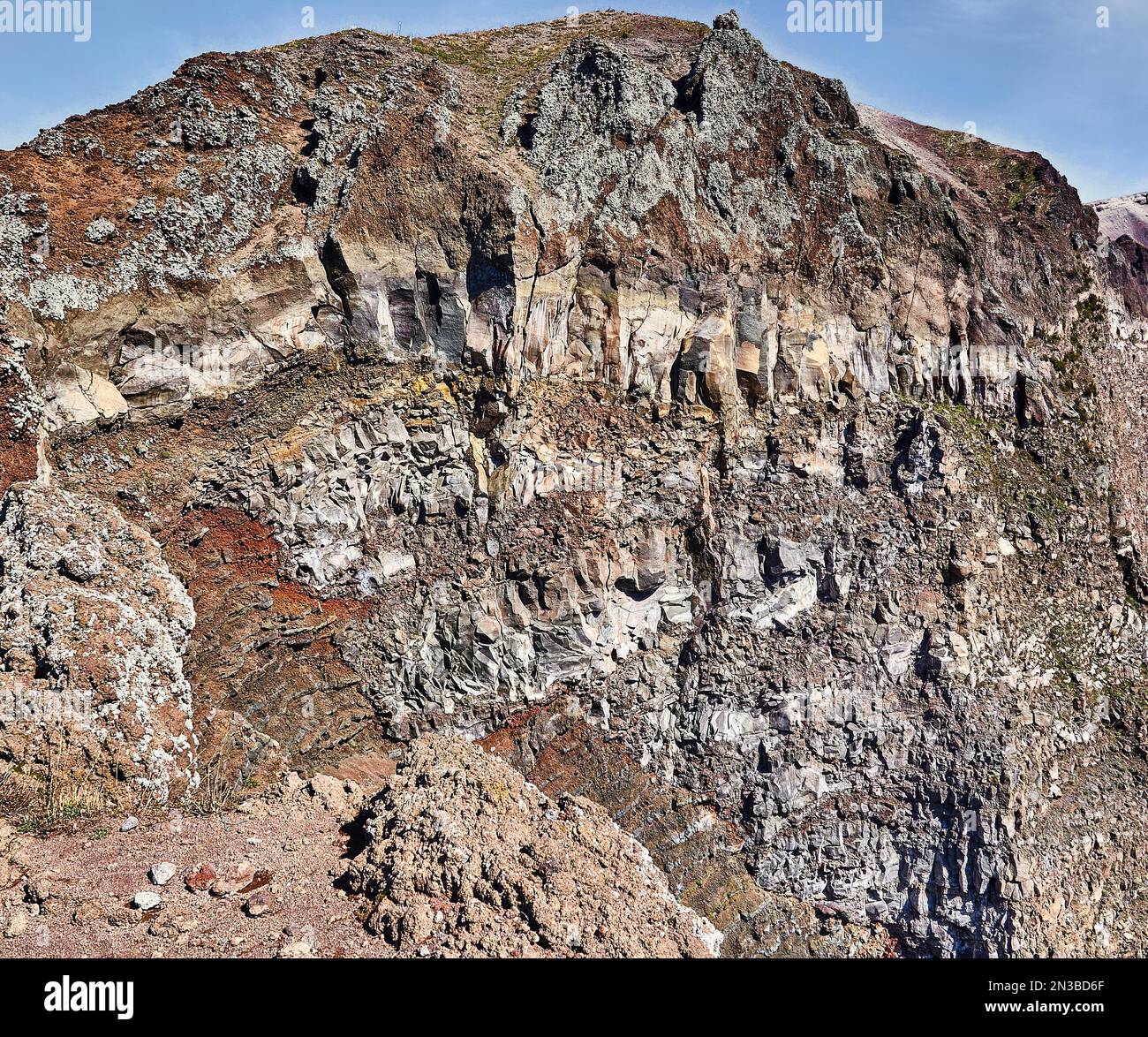 The Crater of Mount Vesuvius, Naples, Campania, Italy Stock Photo - Alamy