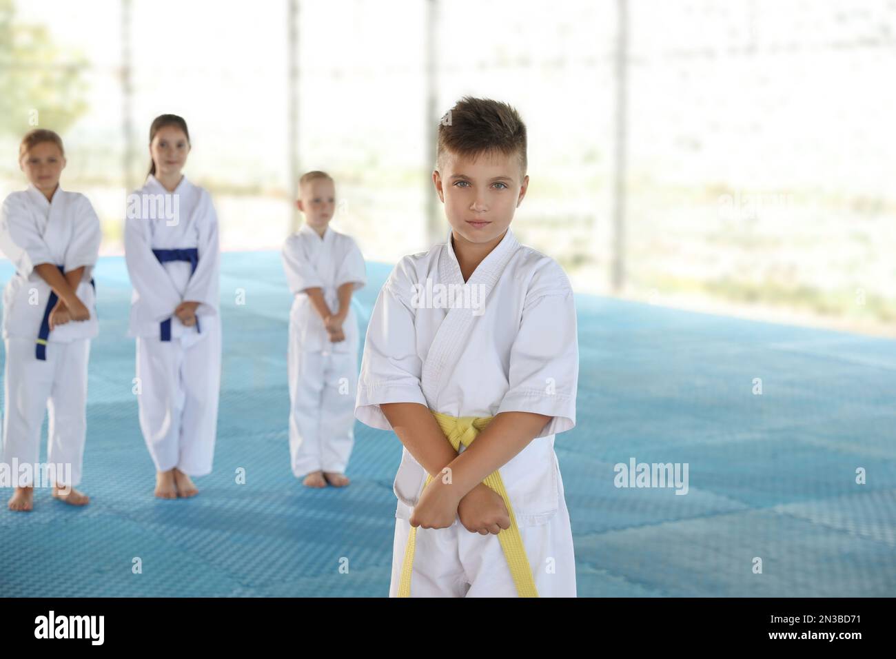 Boy karate class hi-res stock photography and images - Alamy