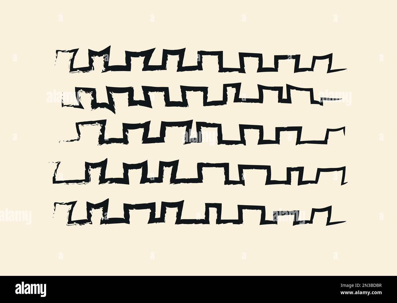 Sketchy pencil border line hi-res stock photography and images - Alamy