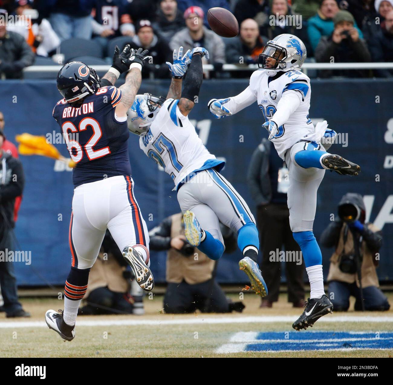 Detroit Lions cornerback Darius Slay (23) and safety Glover Quin (27 ...