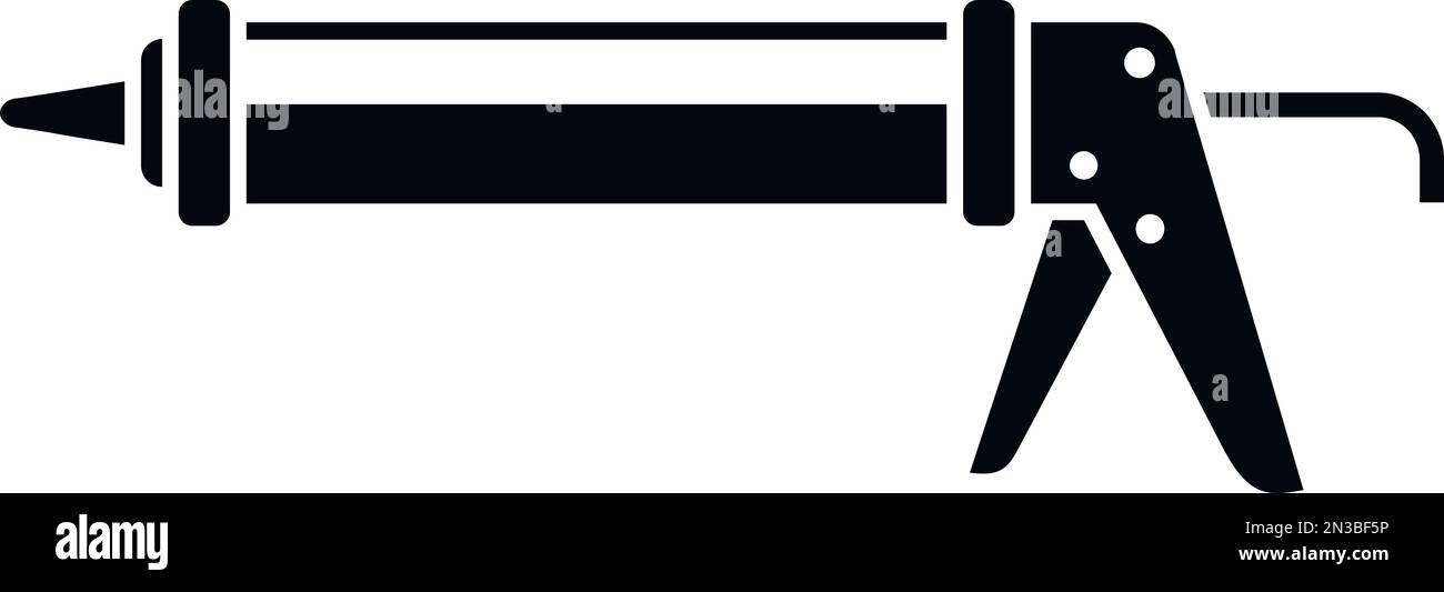 Foam gun icon simple vector. Industry bottle. Construction craft Stock ...