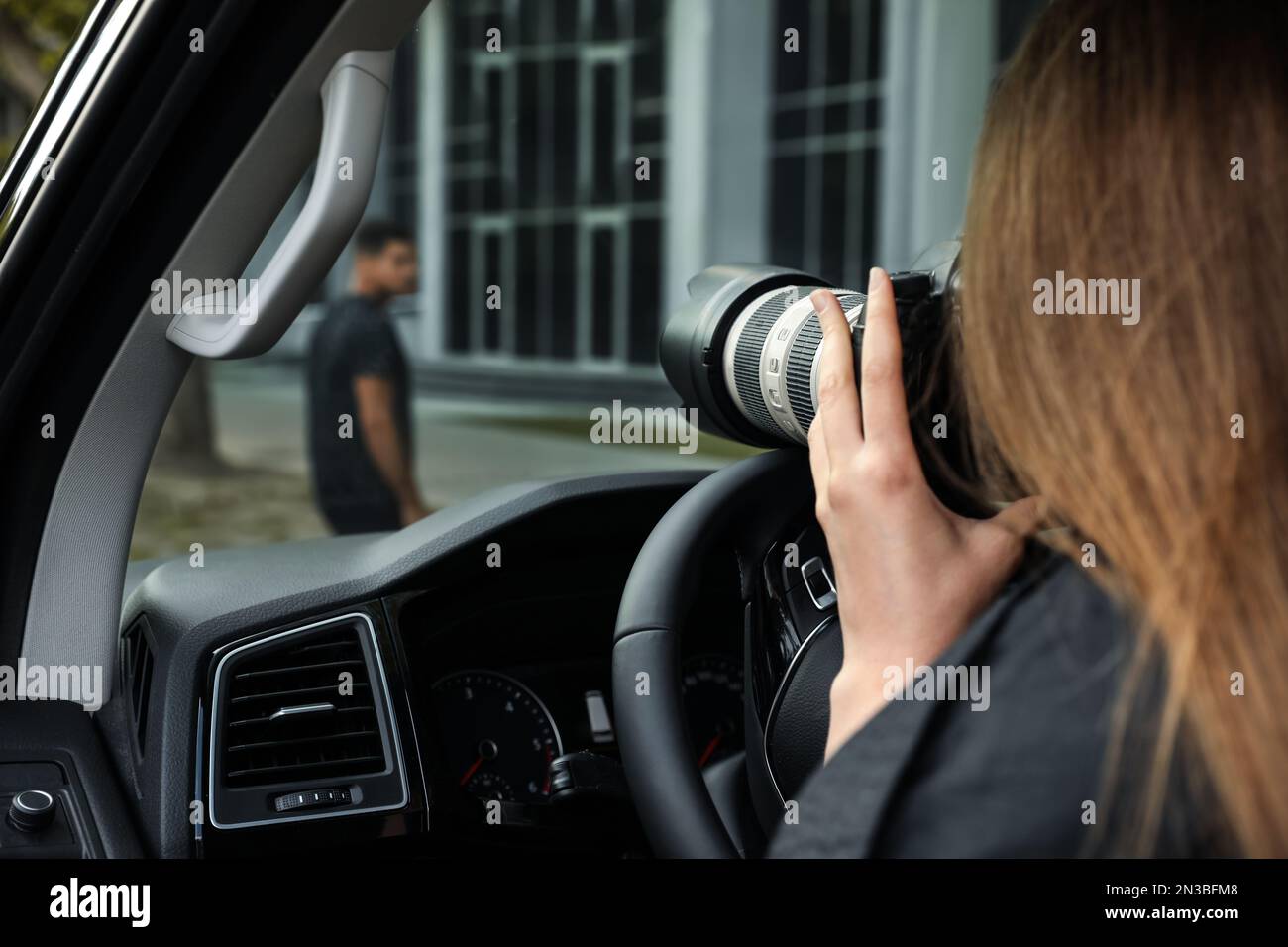 Camera inside cop car hi-res stock photography and images - Alamy
