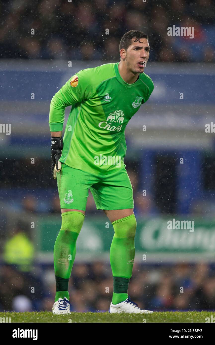 Everton's goalkeeper Joel Robles during his team's Europa League Group ...