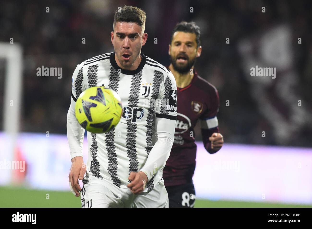 Dusan Vlahovic of Juventus FC in action during the Serie A match ...
