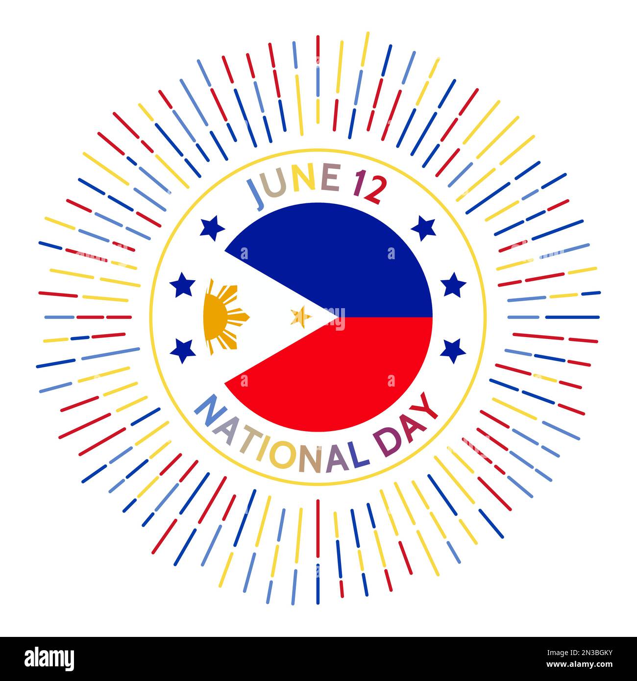 Philippine national emblem Stock Vector Images - Alamy