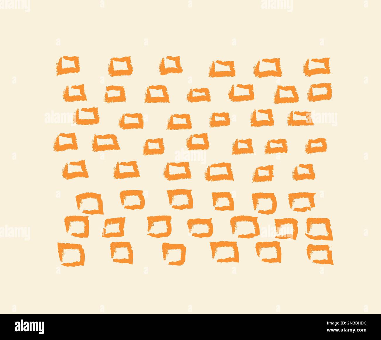 Orange sketch squares set Stock Vector Image & Art - Alamy