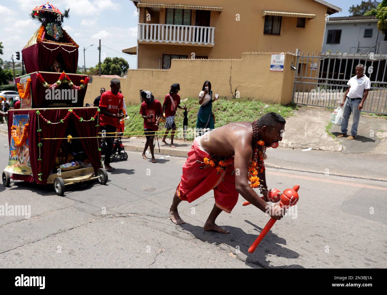 Durban, South Africa. 04th Feb, 2023. A Hindu devotee from Chatsworth ...