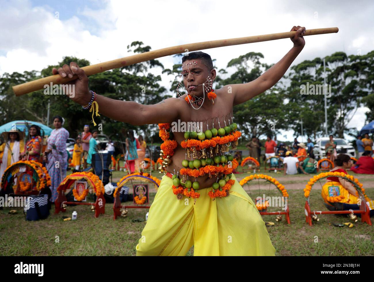 Durban, South Africa. 04th Feb, 2023. A Hindu devotee from Havenside ...