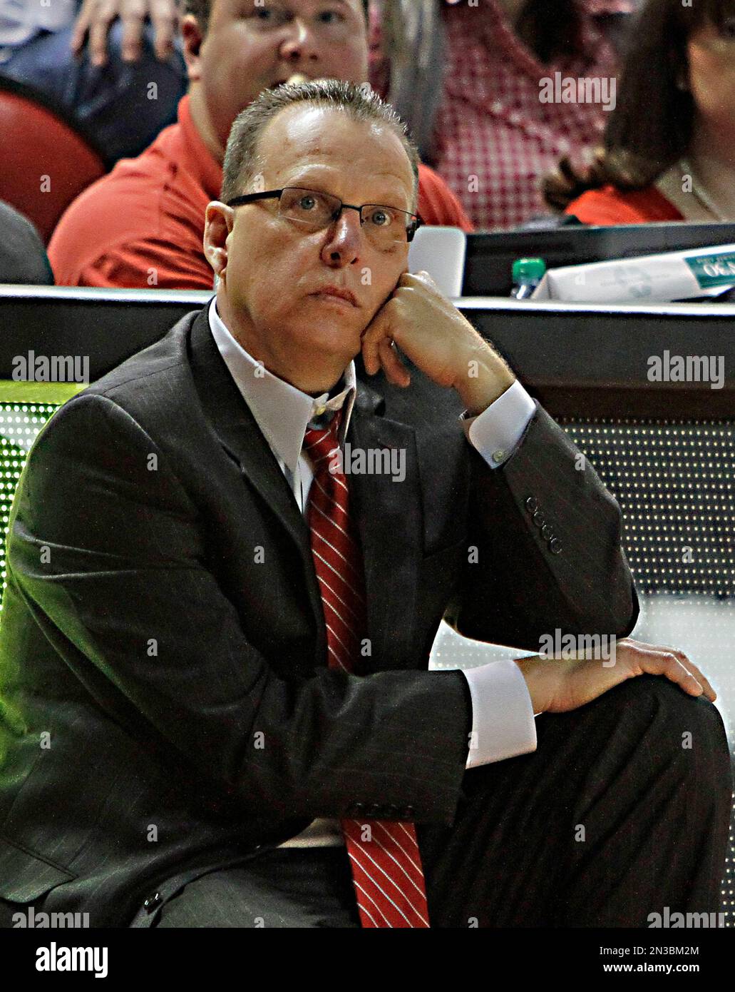 Western Kentucky coach Ray Harper watches as his team cannot catch No ...