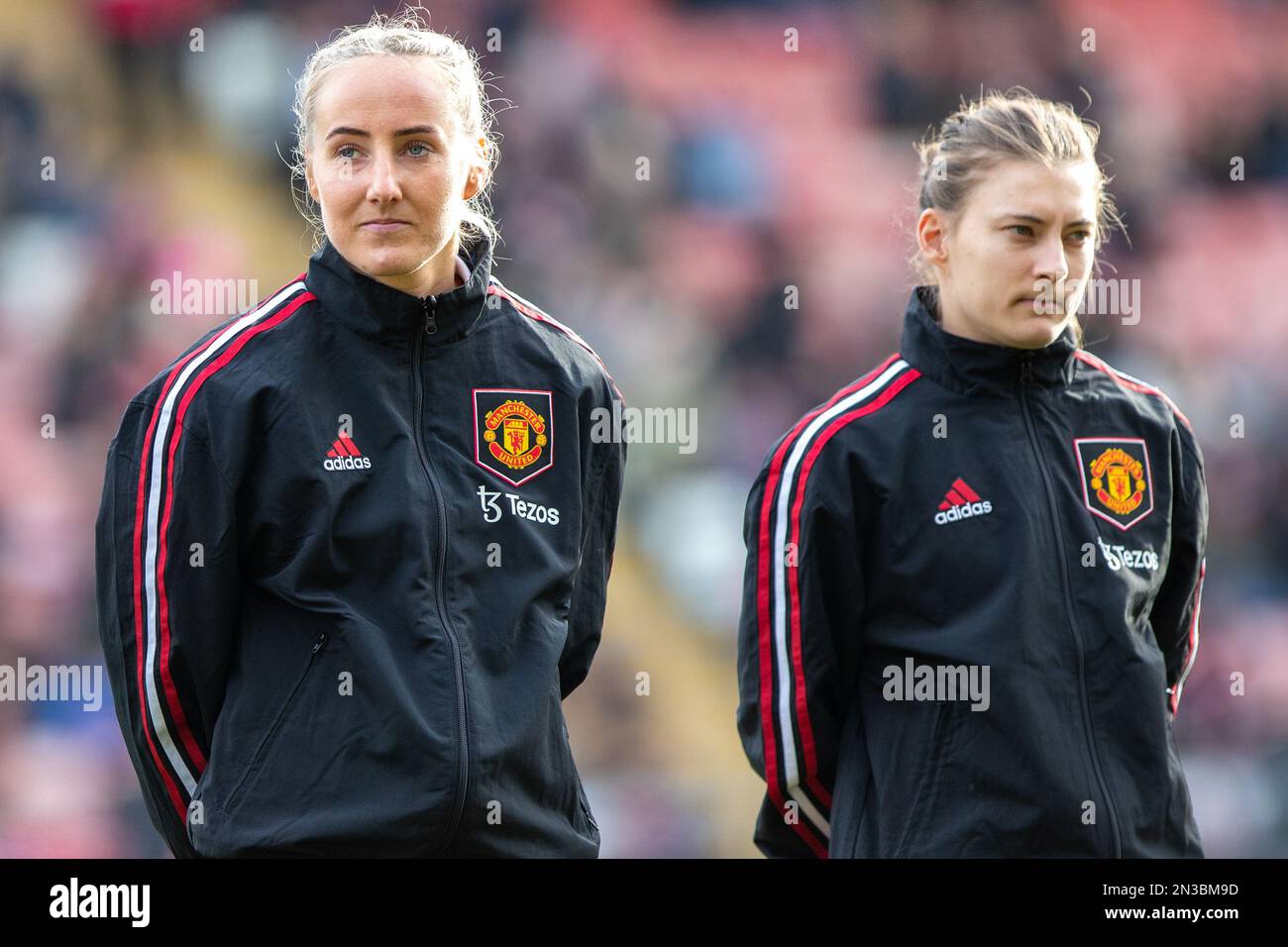 5 February 2023. Millie Turner, Hannah Blundell. Barclays Women's Super ...