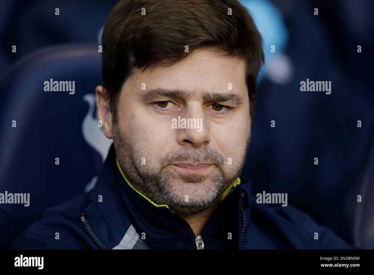 Tottenham Hotspur's head coach Mauricio Pochettino waits for the start ...