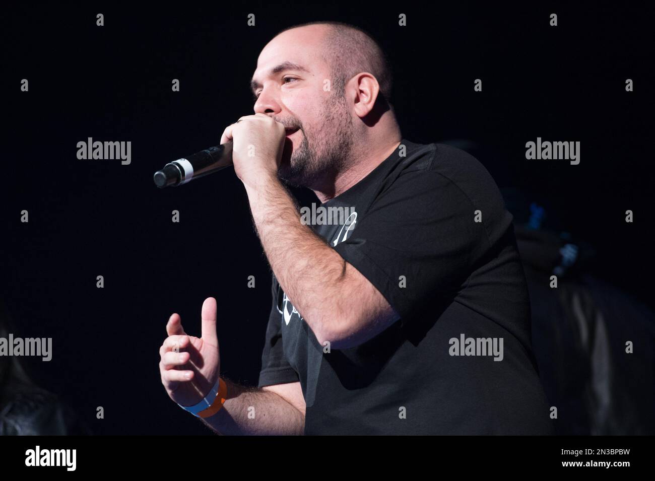 Radio personality Peter Rosenberg appears on stage at Christmas in ...