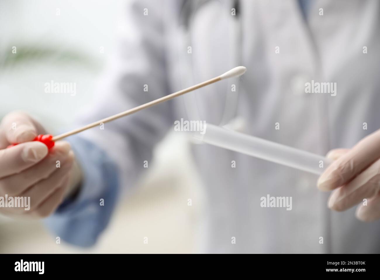 Cotton stick buccal swab hi-res stock photography and images - Alamy