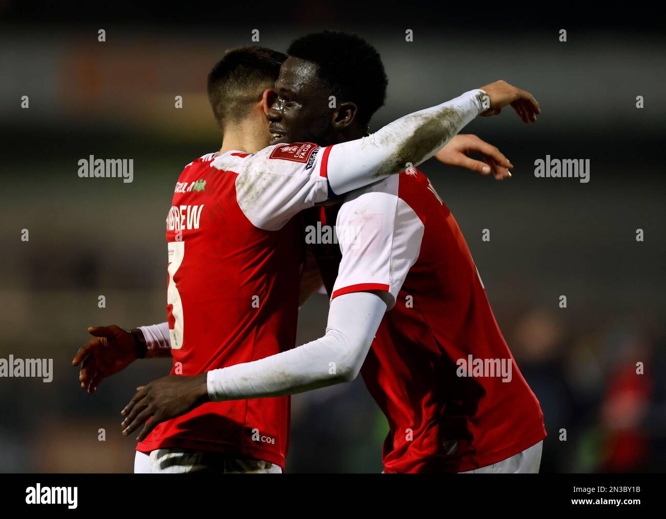 Fleetwood Town's Danny Andrew and Brendan Sarpong-Wiredu celebrate ...