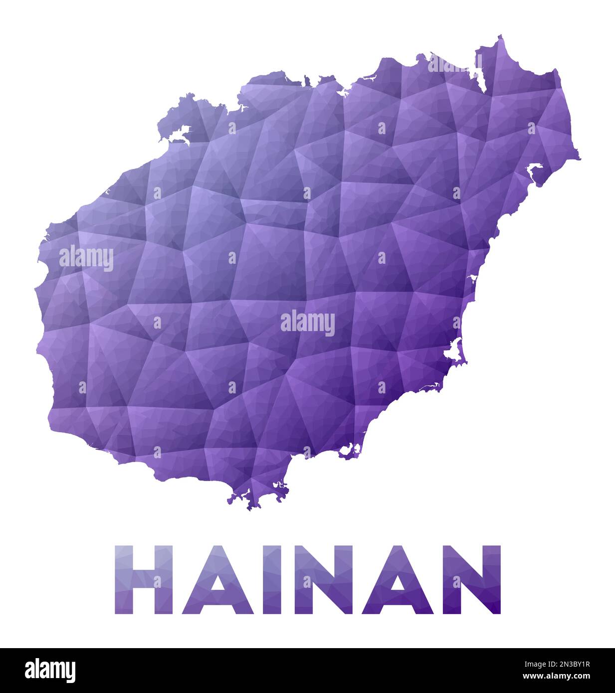 East Asia Map Hainan Island