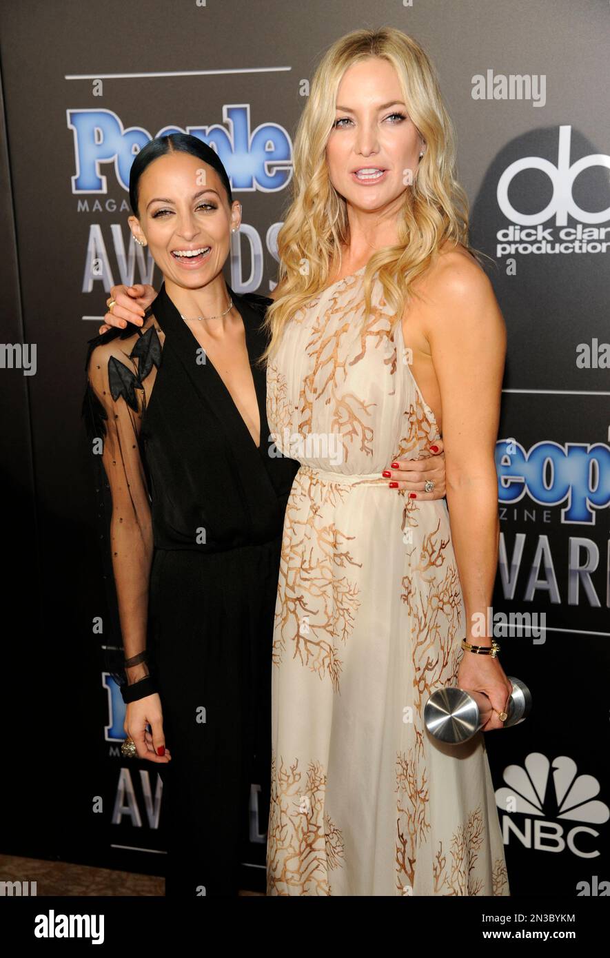 Nicole Richie, left, and Kate Hudson, winner of the award for celebrity ...