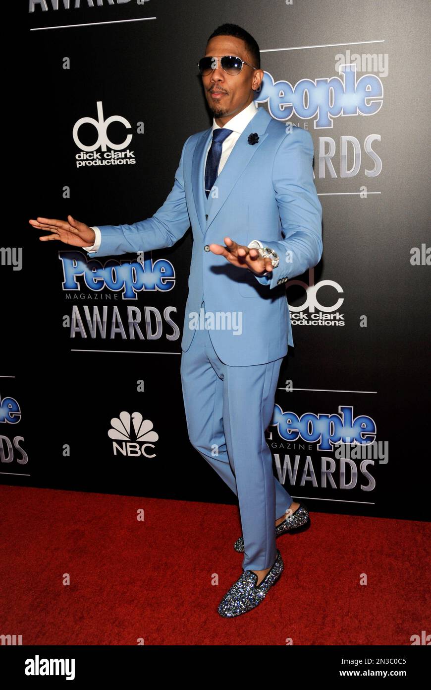 Nick Cannon arrives at The People Magazine Awards at the Beverly Hilton ...