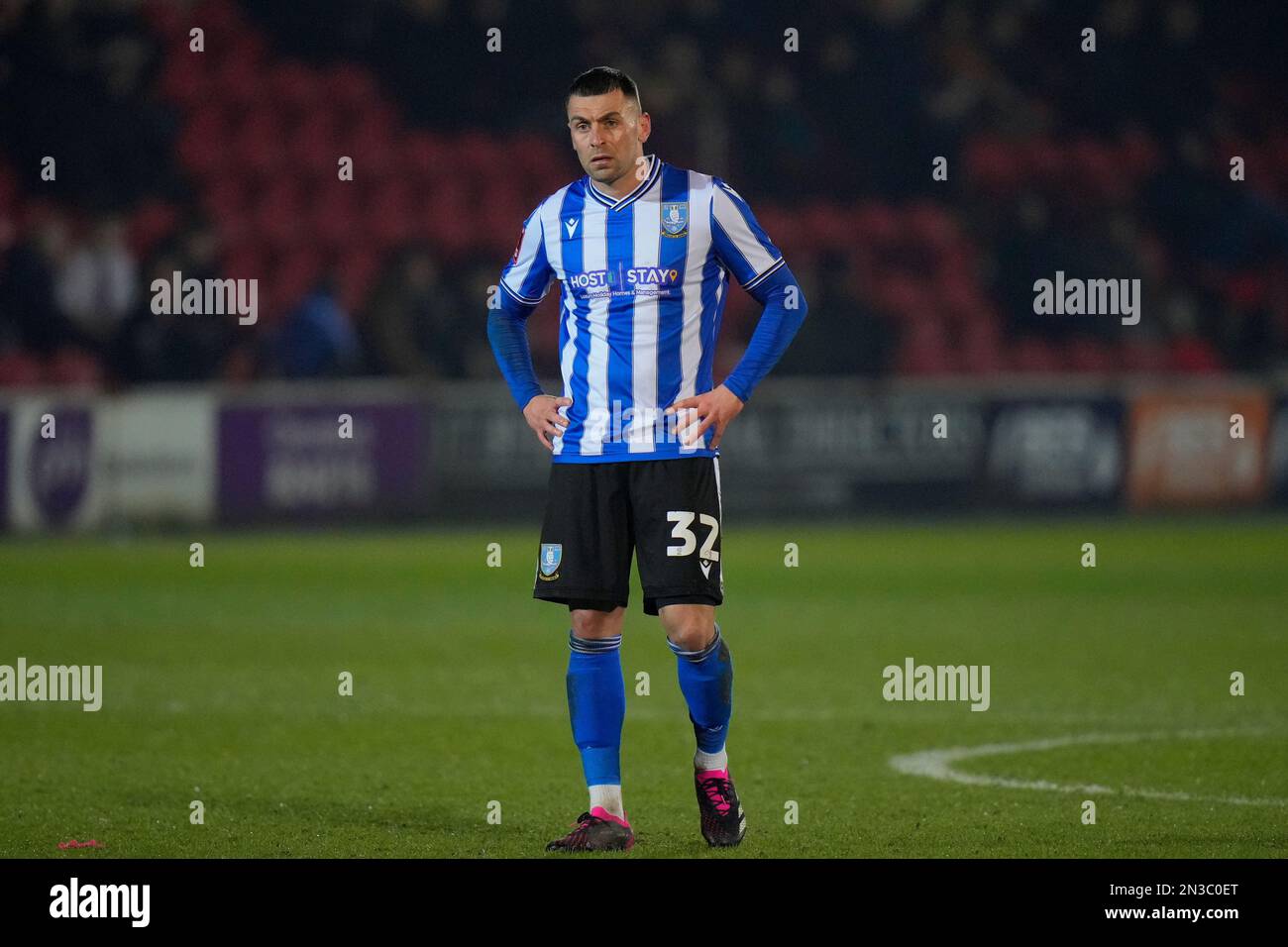 Jack Hunt #32 of Sheffield Wednesday during the Emirates FA Cup Fourth ...