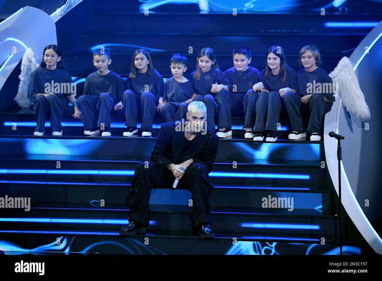 Sanremo, 73rd Italian Song Festival, First Episode. The singers. In the ...