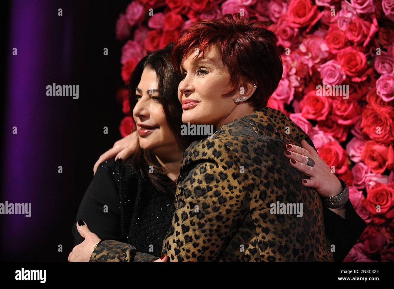 EVP of Universal Michele Anthony, left, and Sharon Osbourne seen at ...